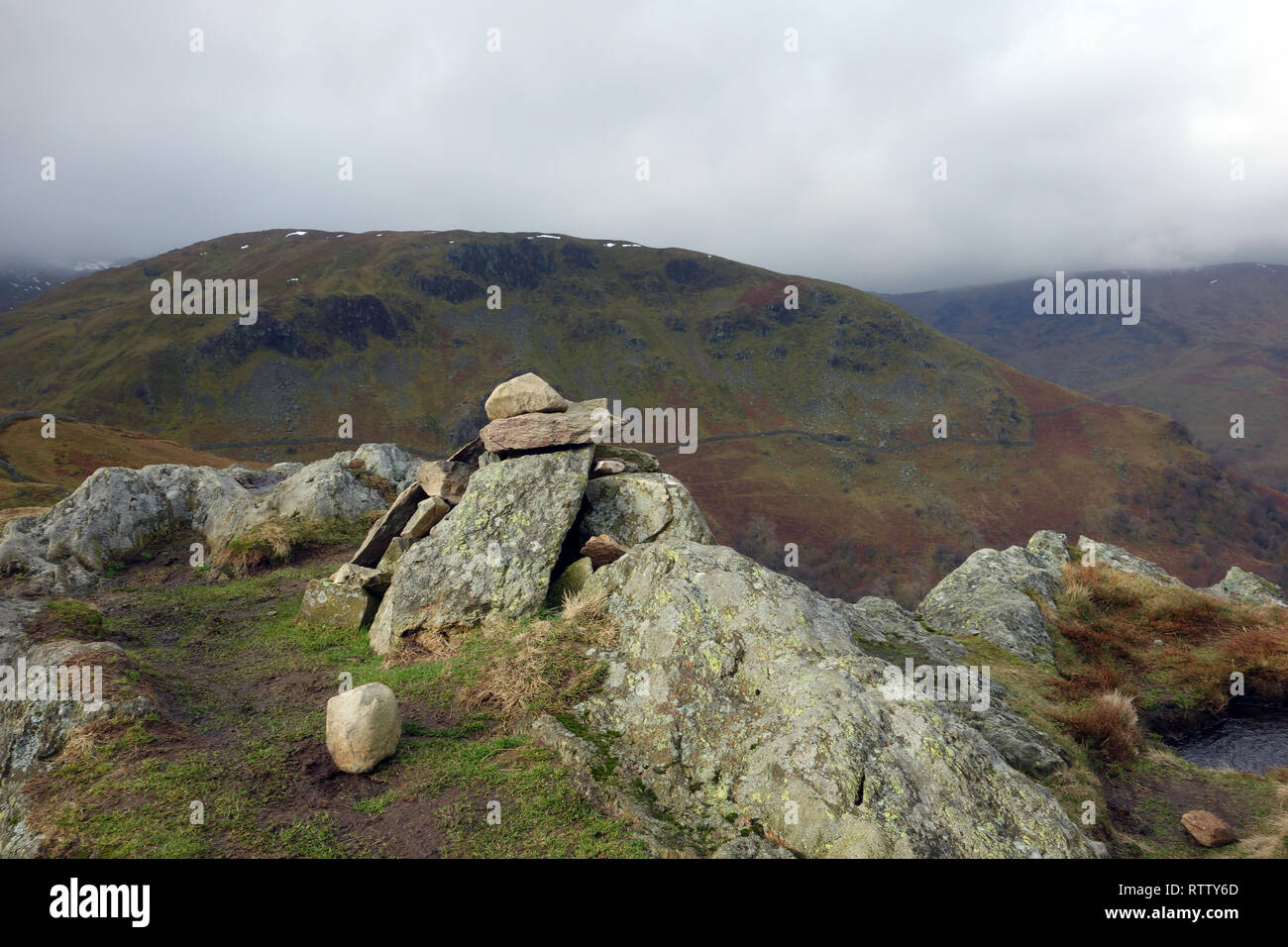 The Wainwright Birks from the Pile of Stones on Summit of the ...