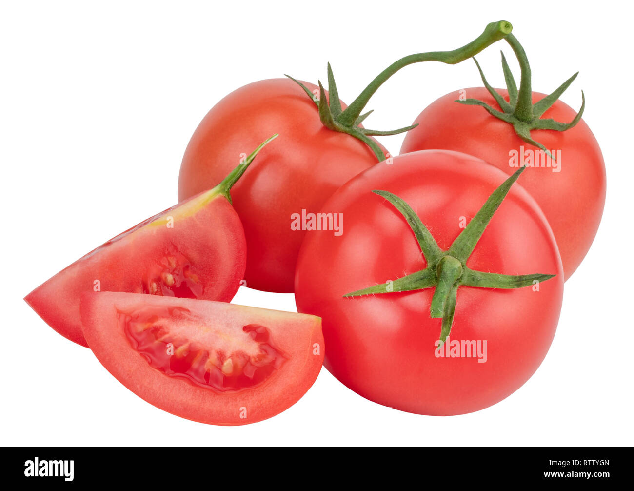 Tomato isolated on white. With clipping path Stock Photo - Alamy