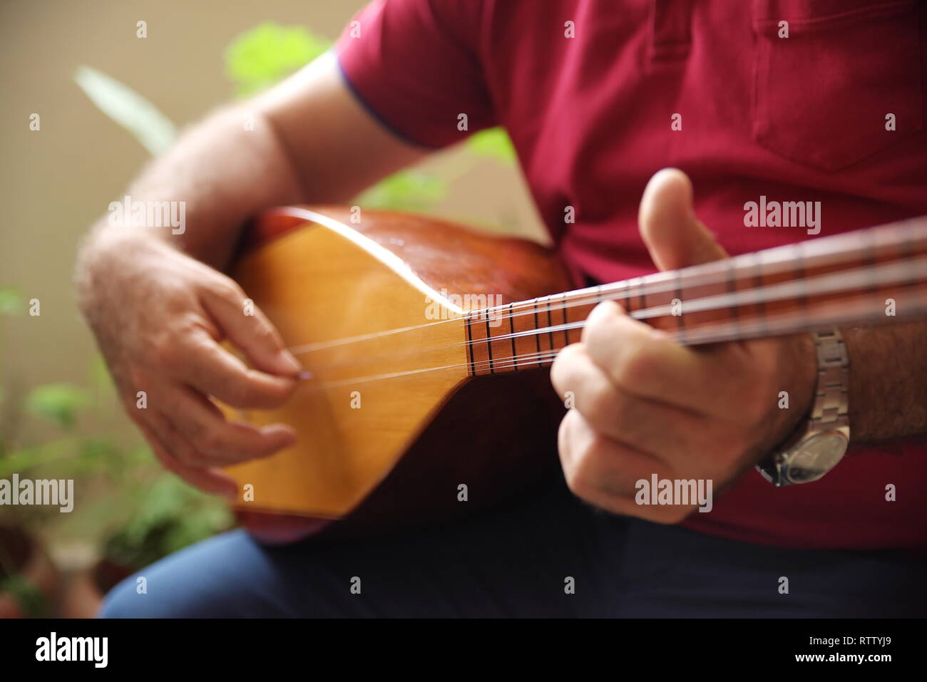 Saz-Turkish musical instrument Stock Photo - Alamy