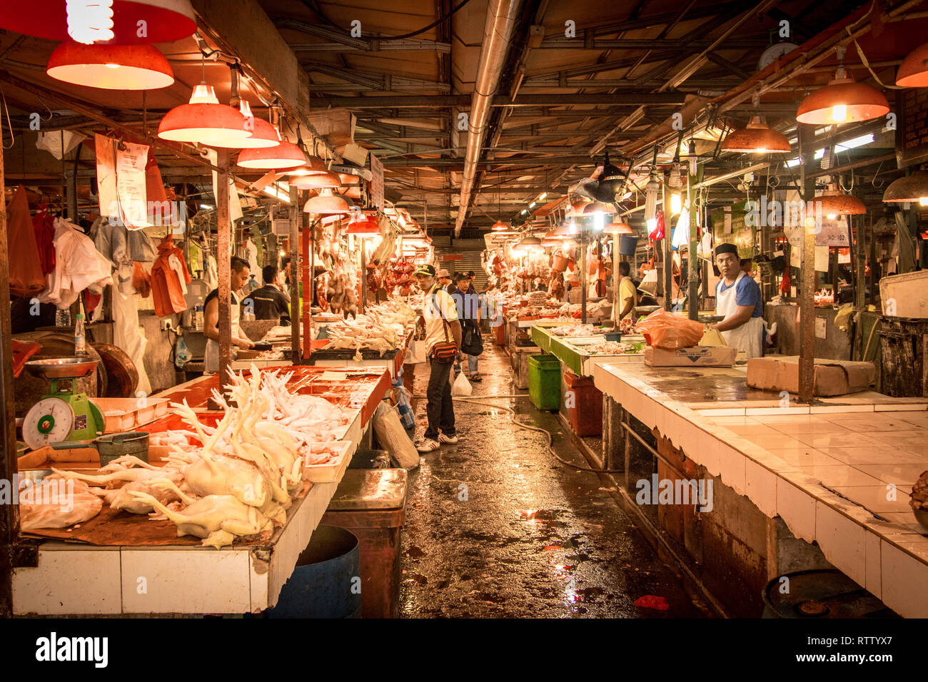 meat traders in Chow Kit wet market, Kuala Lumpur , Malaysia Stock ...