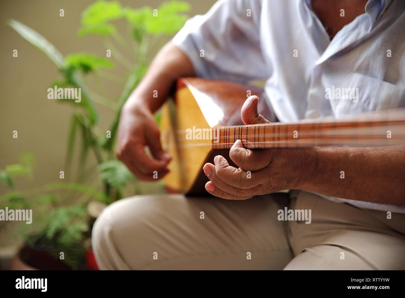 Saz-Turkish musical instrument Stock Photo - Alamy