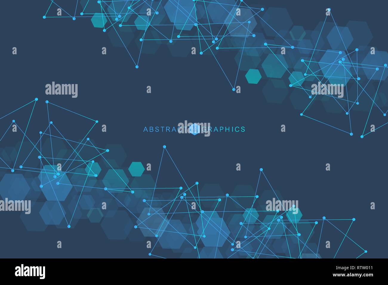 Big Data Visualization Background. Modern futuristic virtual abstract ...