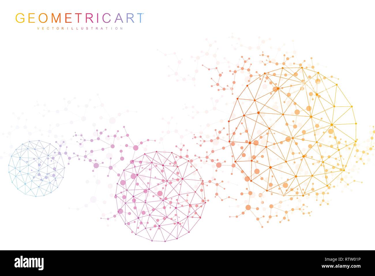 Big Data Visualization Background. Modern futuristic virtual abstract ...