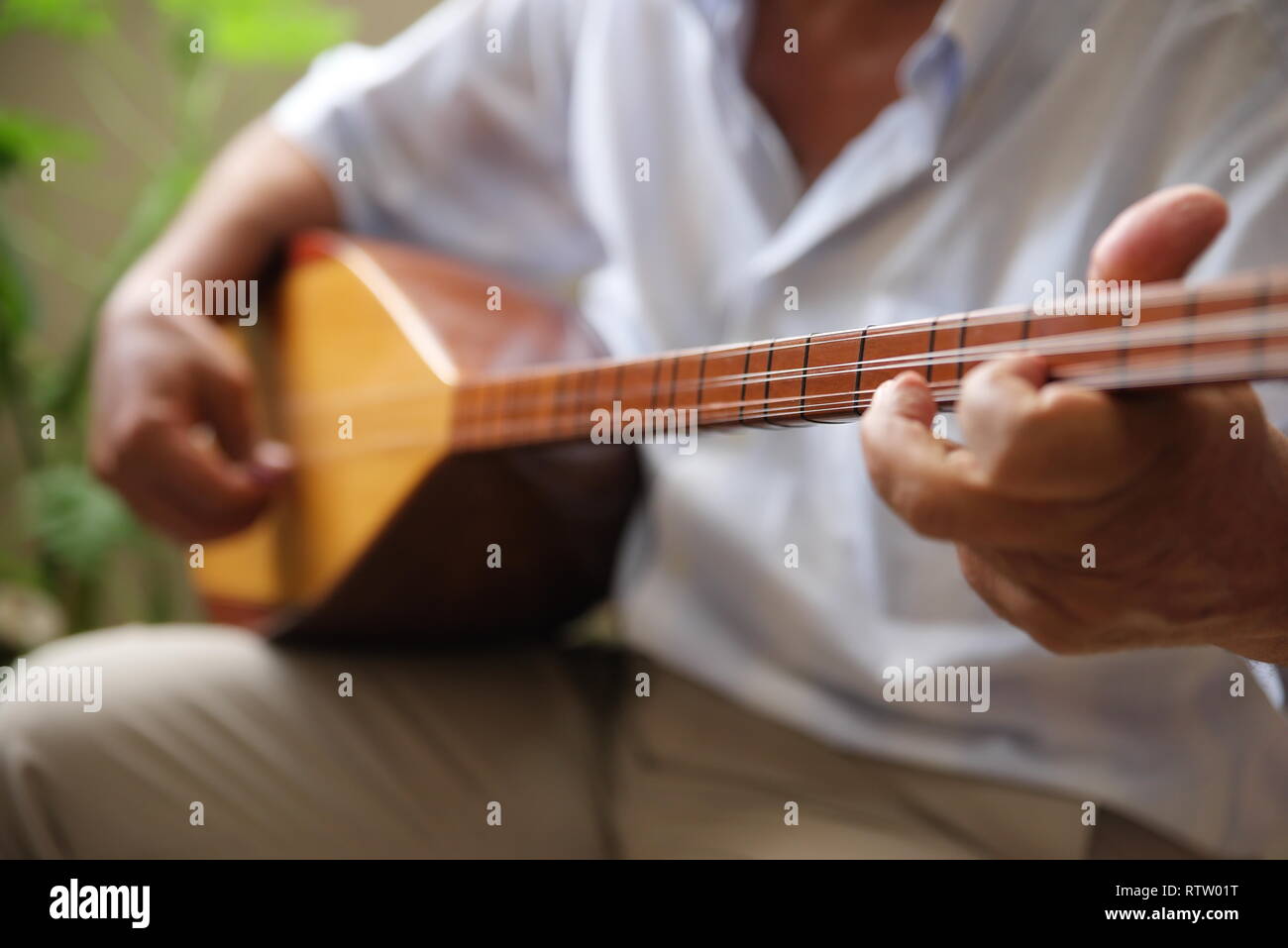 Saz-Turkish musical instrument Stock Photo - Alamy