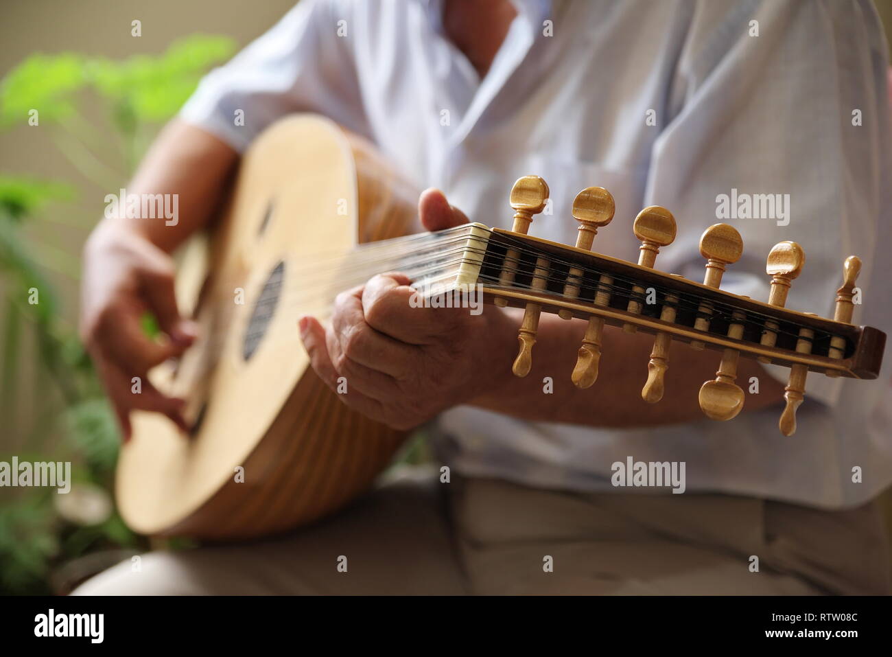 Saz-Turkish musical instrument Stock Photo - Alamy