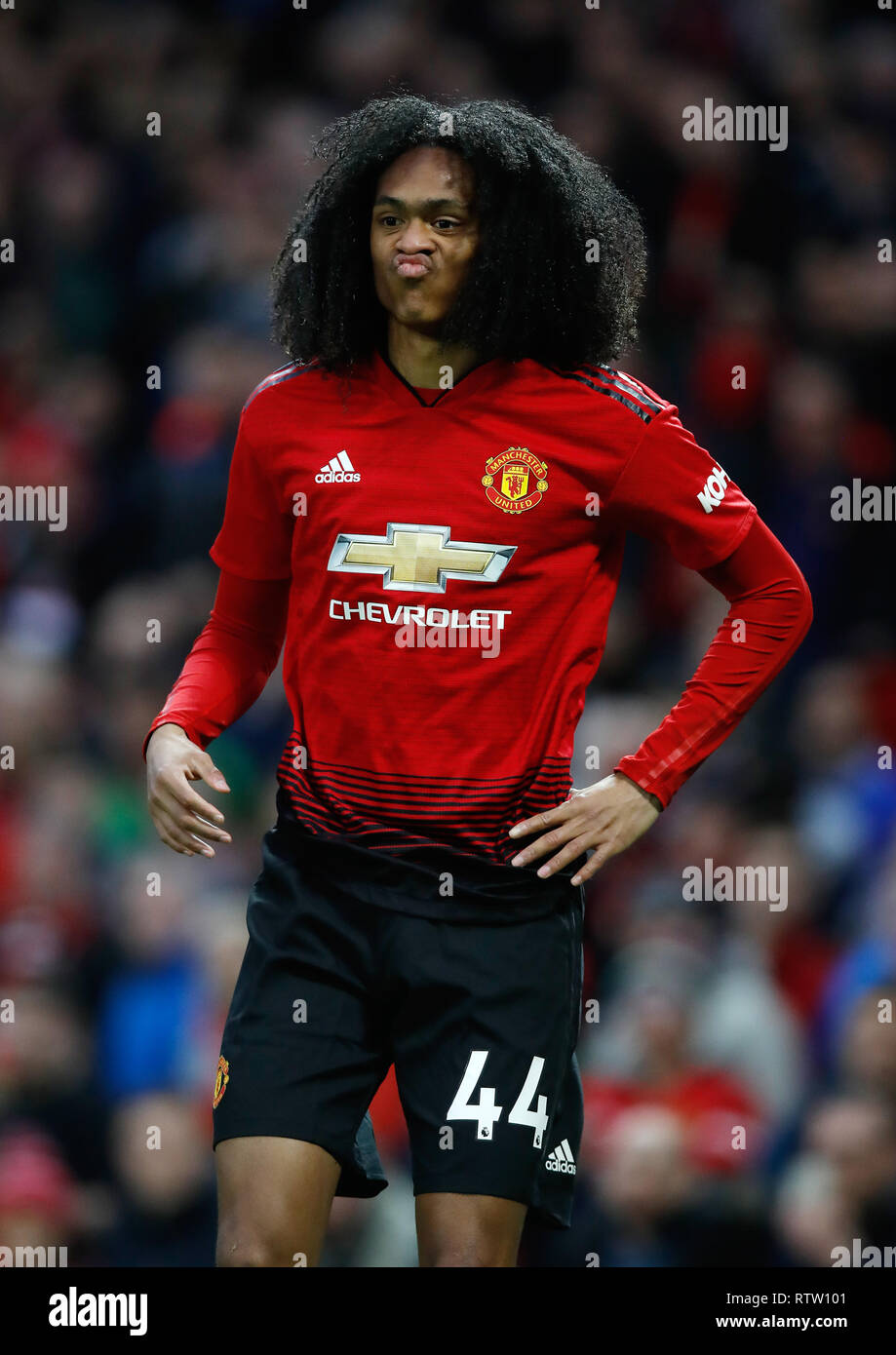 Manchester United's Tahith Chong during the Premier League match at Old ...