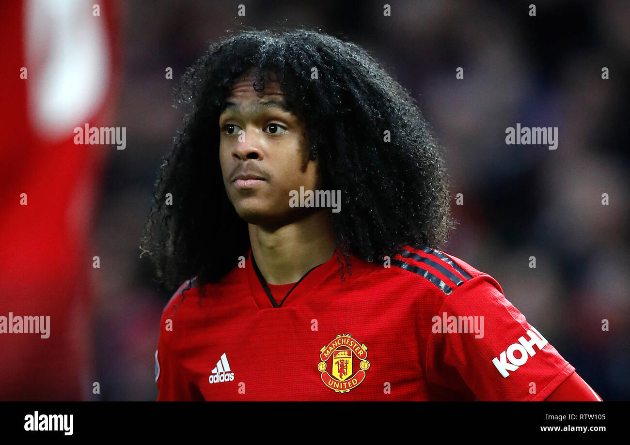 Manchester United's Tahith Chong during the Premier League match at Old ...