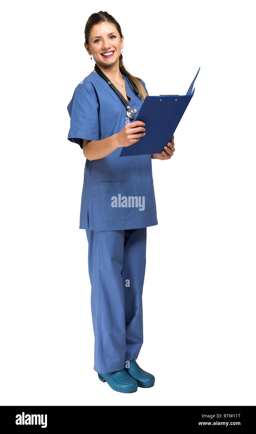 Hospital patient smiling nurse portrait Cut Out Stock Images & Pictures ...