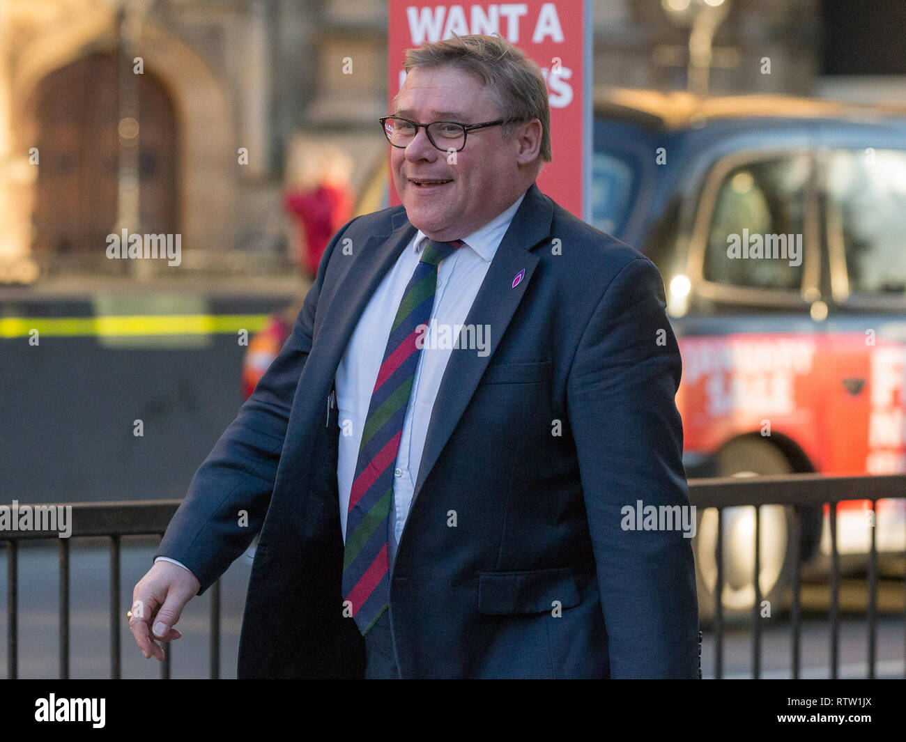 Conservative MP Mark Francois leaving College Green following media ...