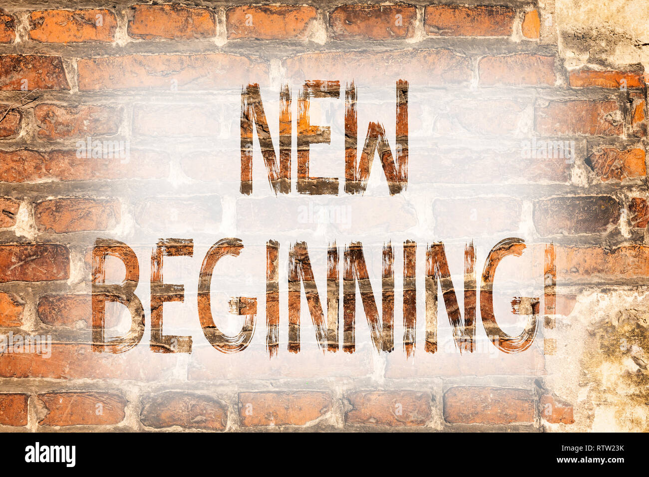 Writing note showing New Beginning. Business photo showcasing Fresh ...