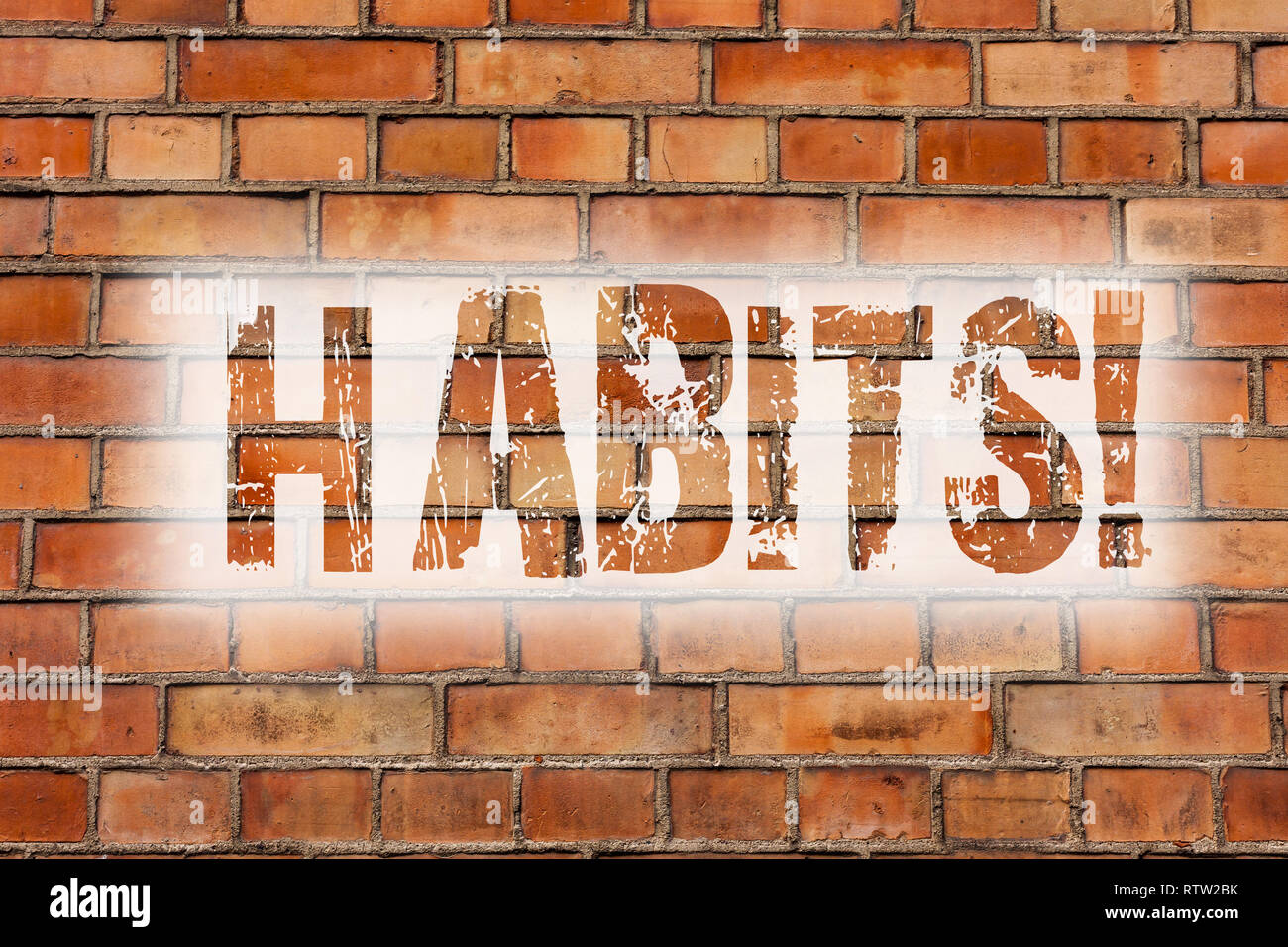 Writing note showing Habits. Business photo showcasing Regular tendency ...