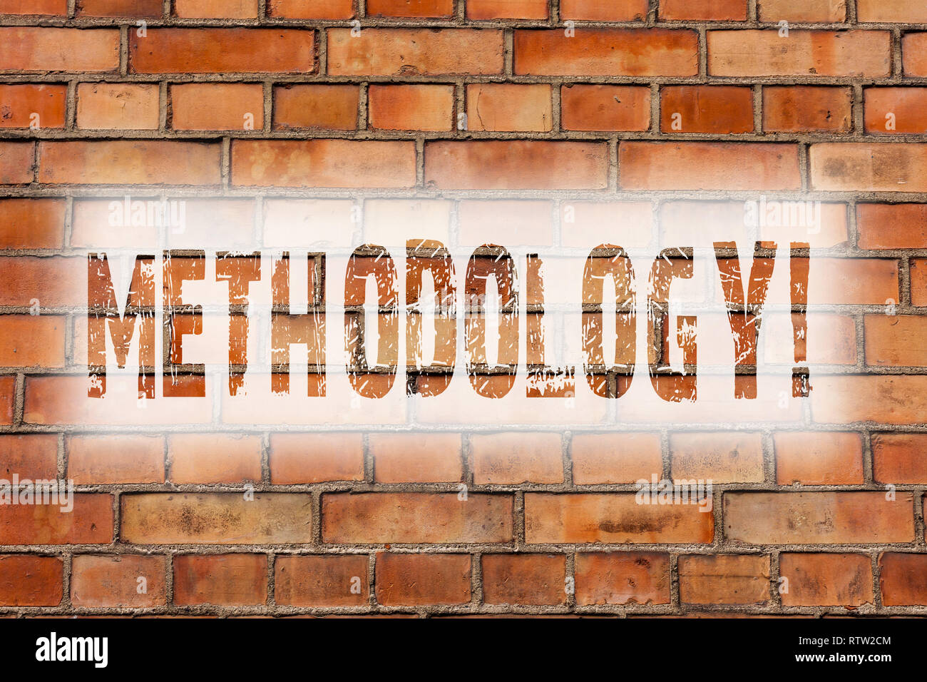 Writing note showing Methodology. Business photo showcasing System of ...