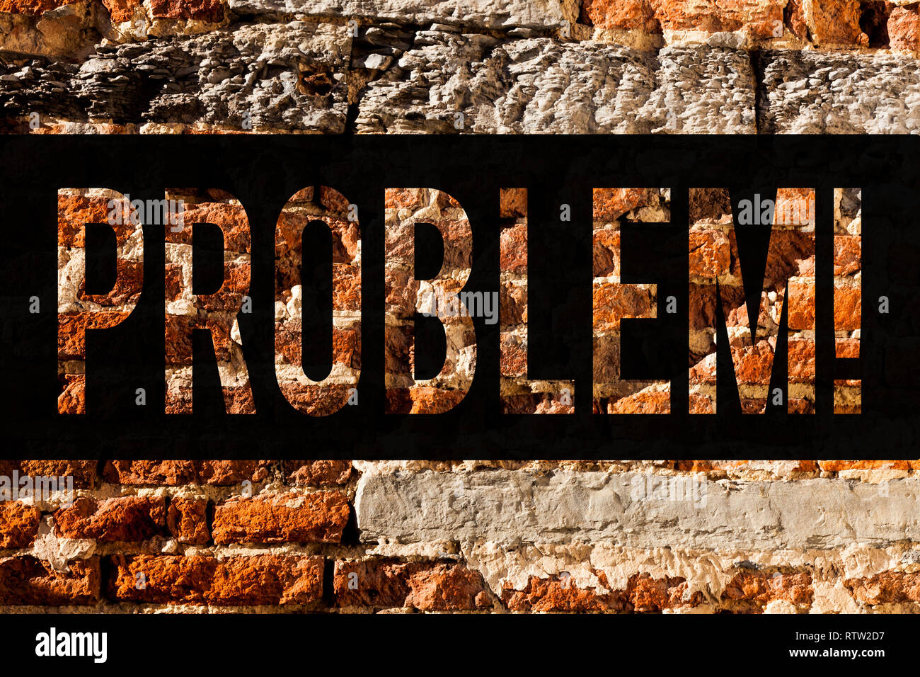 Word writing text Problem. Business concept for Trouble that need to be ...