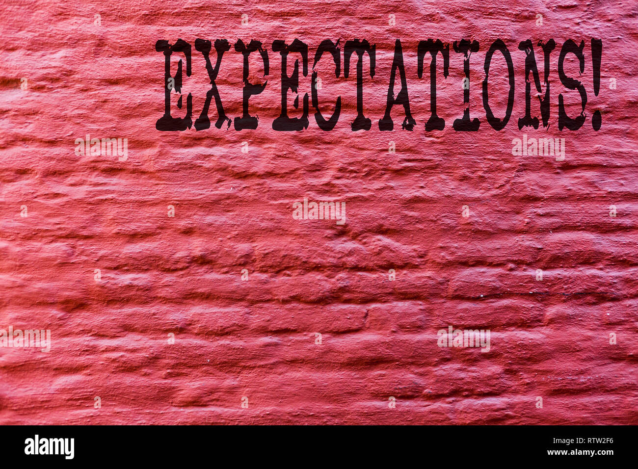Conceptual hand writing showing Expectations. Business photo text hugh ...
