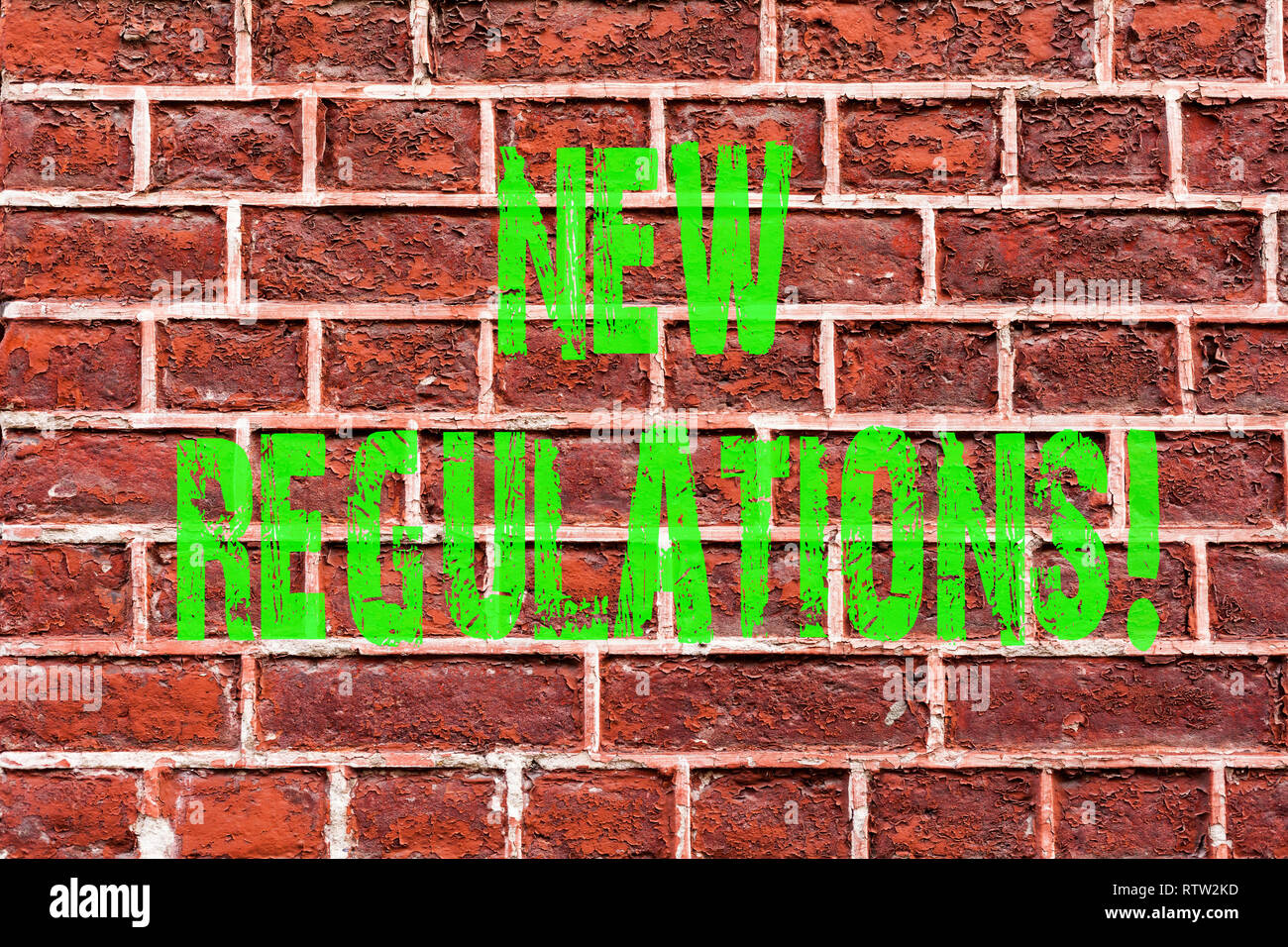 Word writing text New Regulations. Business concept for Change of Laws ...