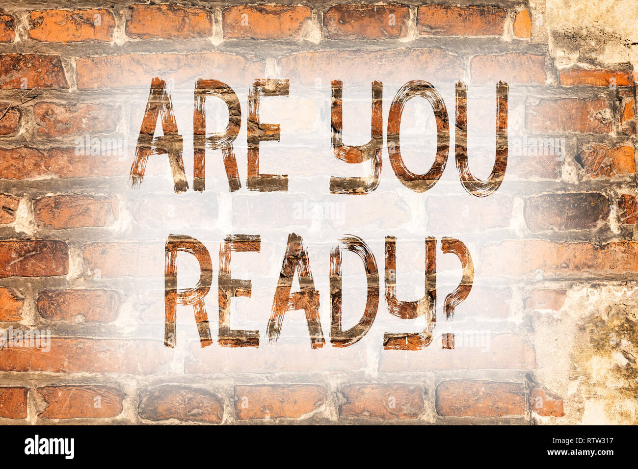 Writing note showing Are You Readyquestion. Business photo showcasing ...