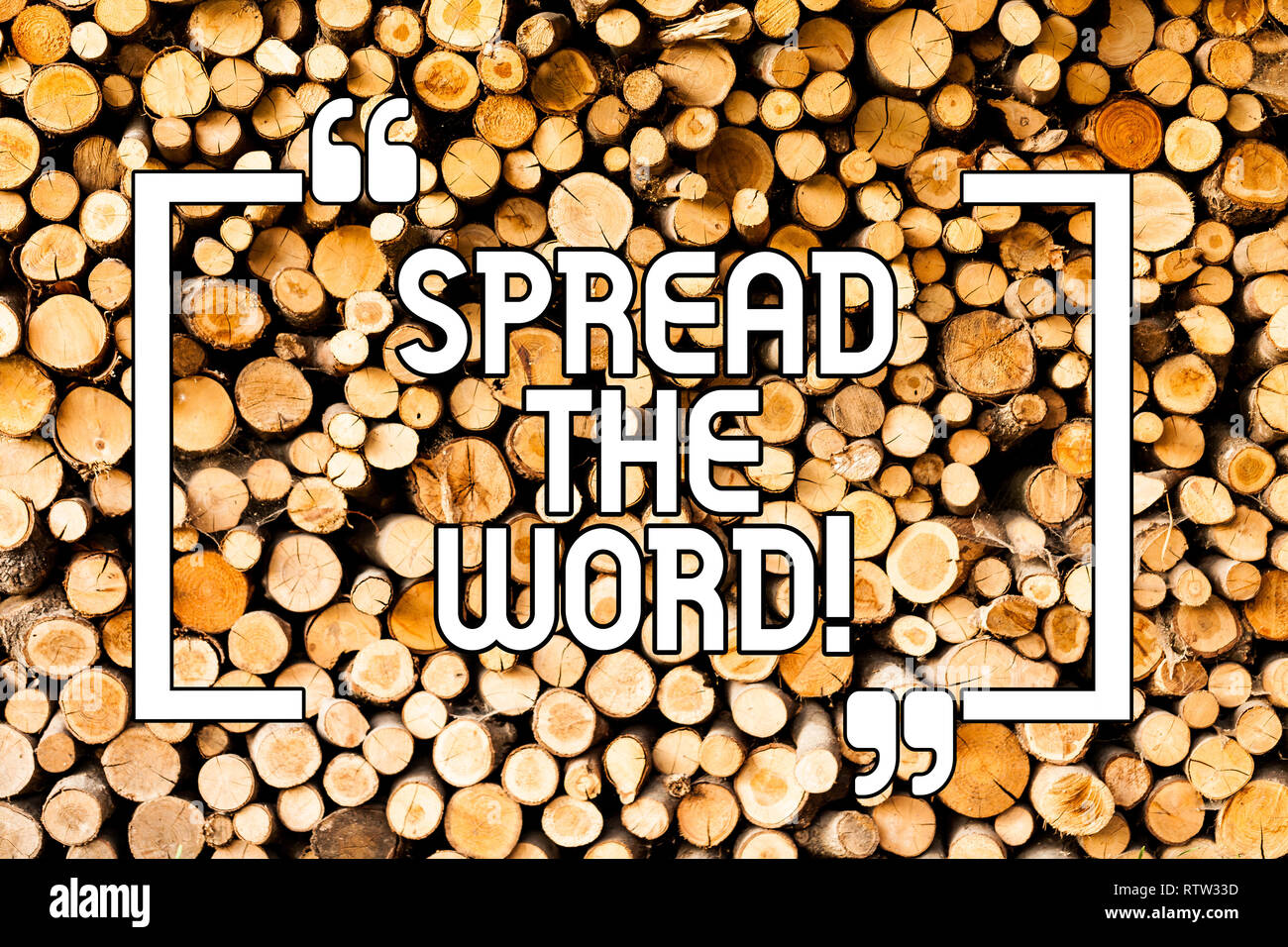 Conceptual hand writing showing Spread The Word. Business photo ...