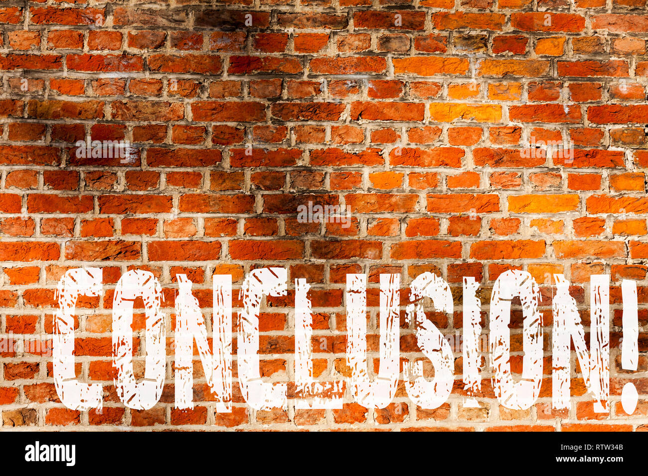 Word writing text Conclusion. Business concept for Ending a storey with ...