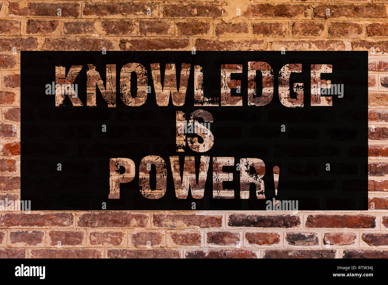 Text sign showing Knowledge Is Power. Conceptual photo learning will ...