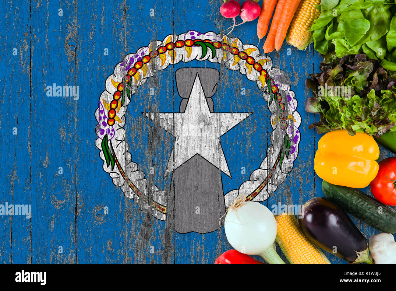 Mariana islands cook islands flag hi-res stock photography and images ...