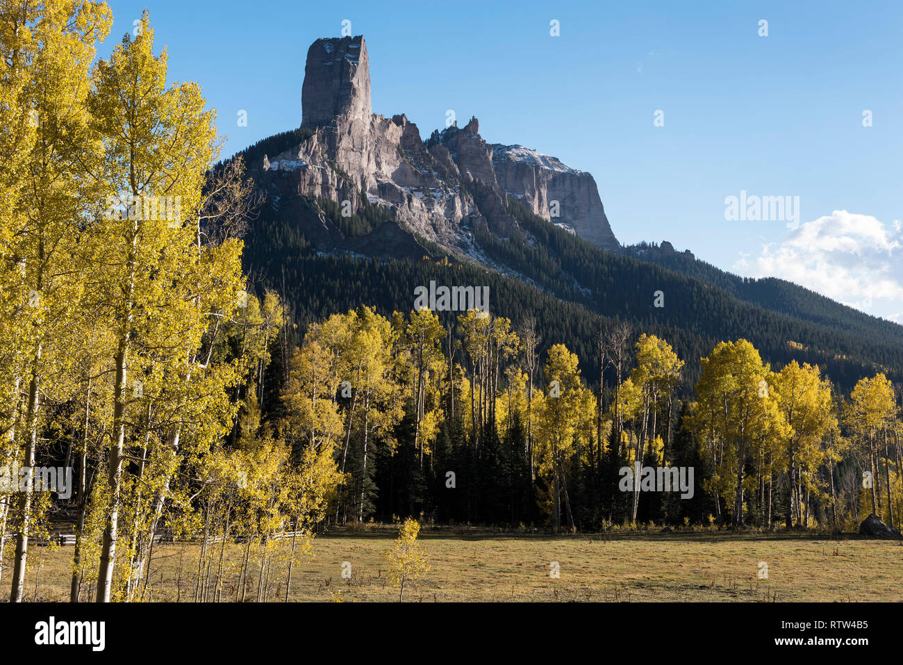 Colorado chimney rock courthouse mountain hi-res stock photography and images - Alamy
