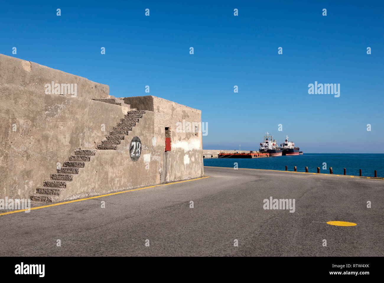 Heraklion Port in Crete, Greece Stock Photo - Alamy