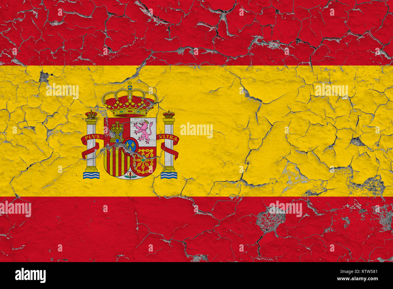 Flag Of Spain Worn High Resolution Stock Photography and Images - Alamy