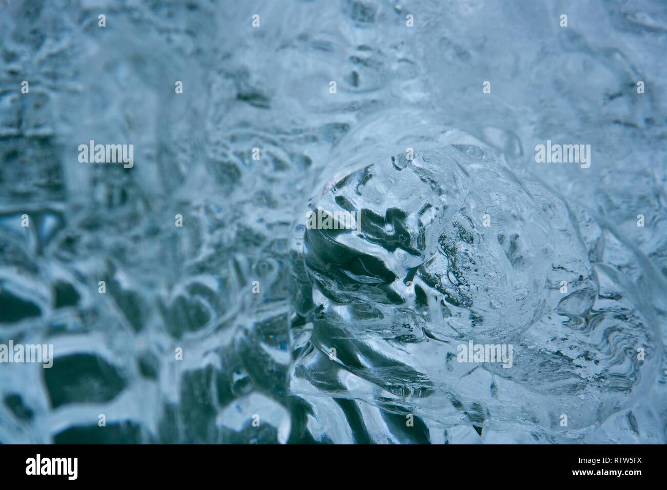 Abstract close up ice pattern Stock Photo - Alamy