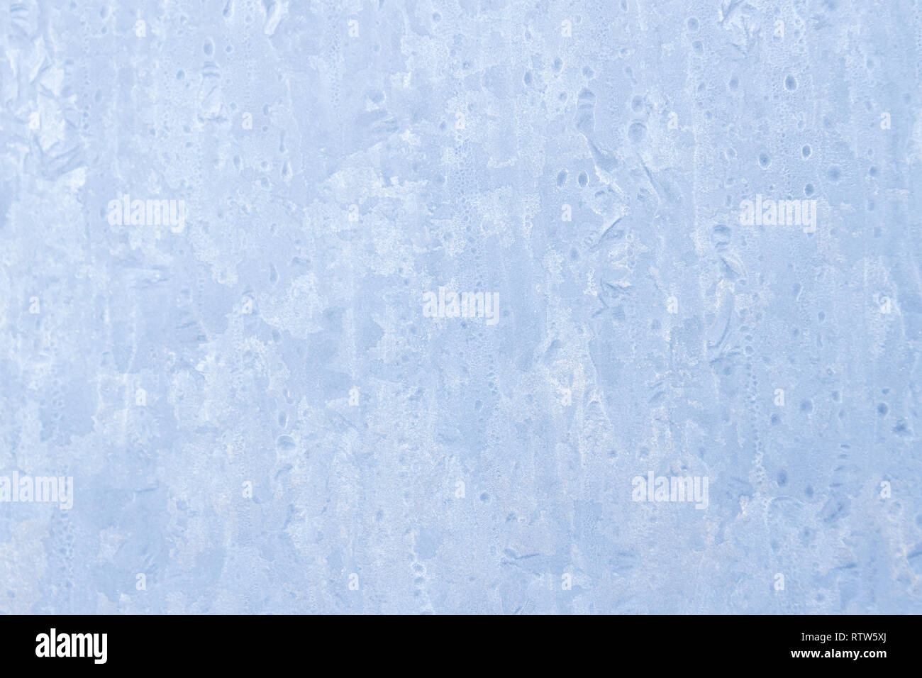 Frosty patterns on a frozen ice box in the early morning Stock Photo ...