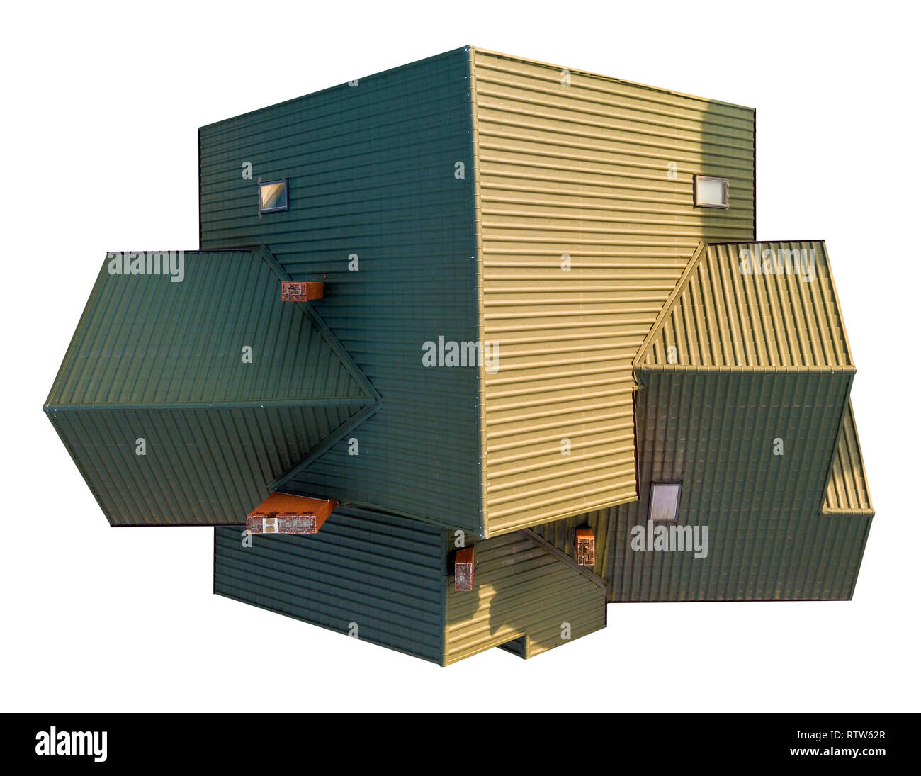 Top aerial view residential Cut Out Stock Images & Pictures - Alamy