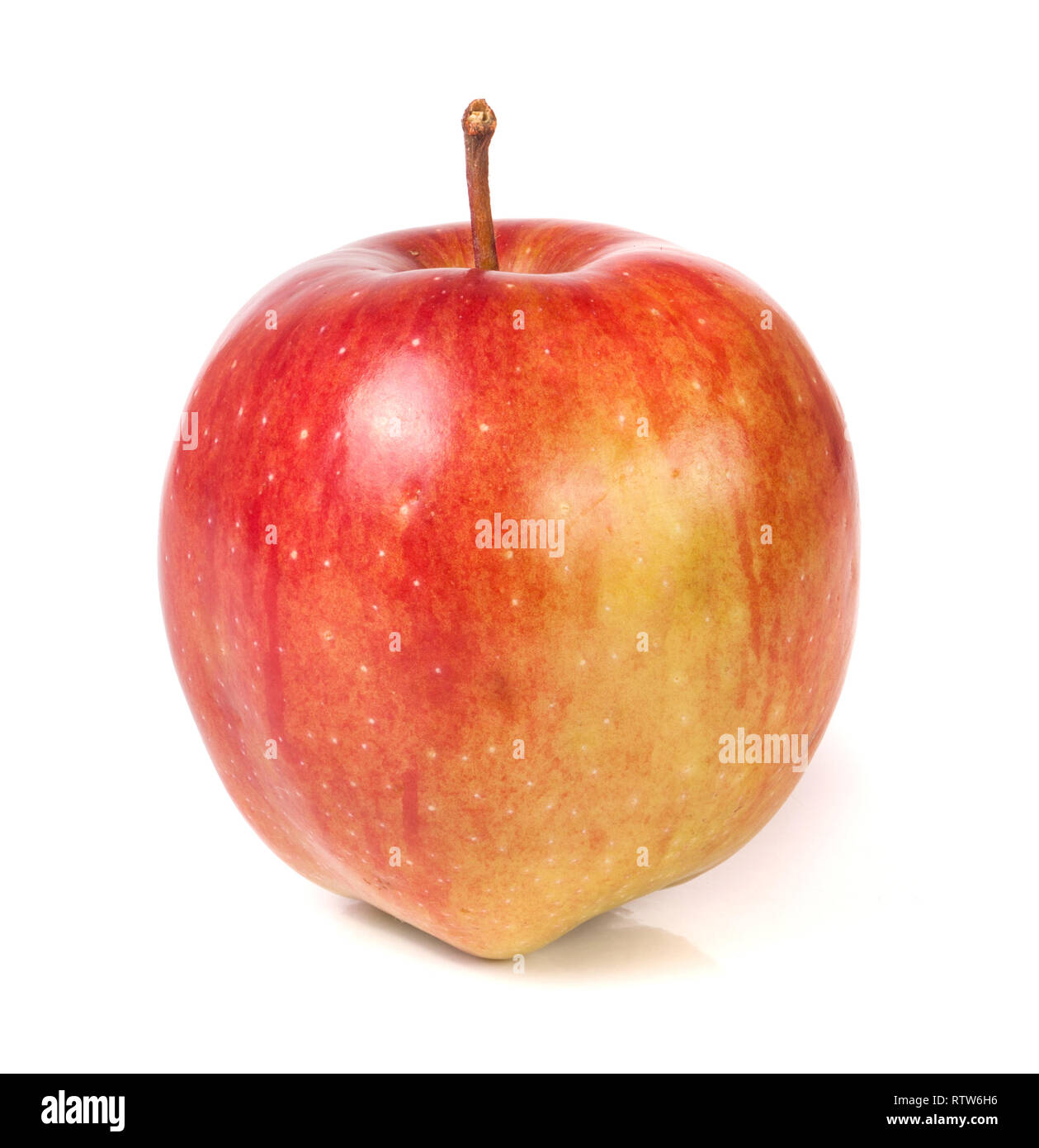 One apple white background Cut Out Stock Images & Pictures - Alamy