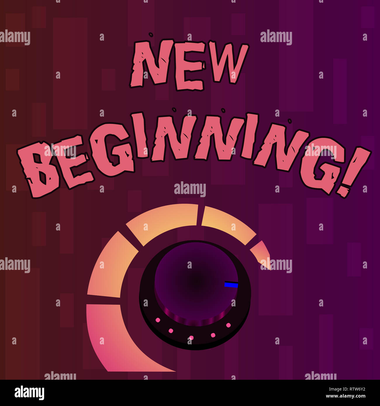 Handwriting text writing New Beginning. Concept meaning Fresh Start ...