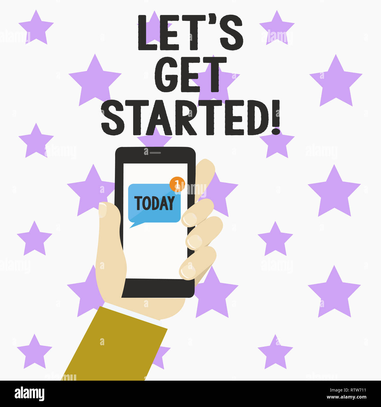 Word writing text Let S Get Started. Business concept for beginning ...