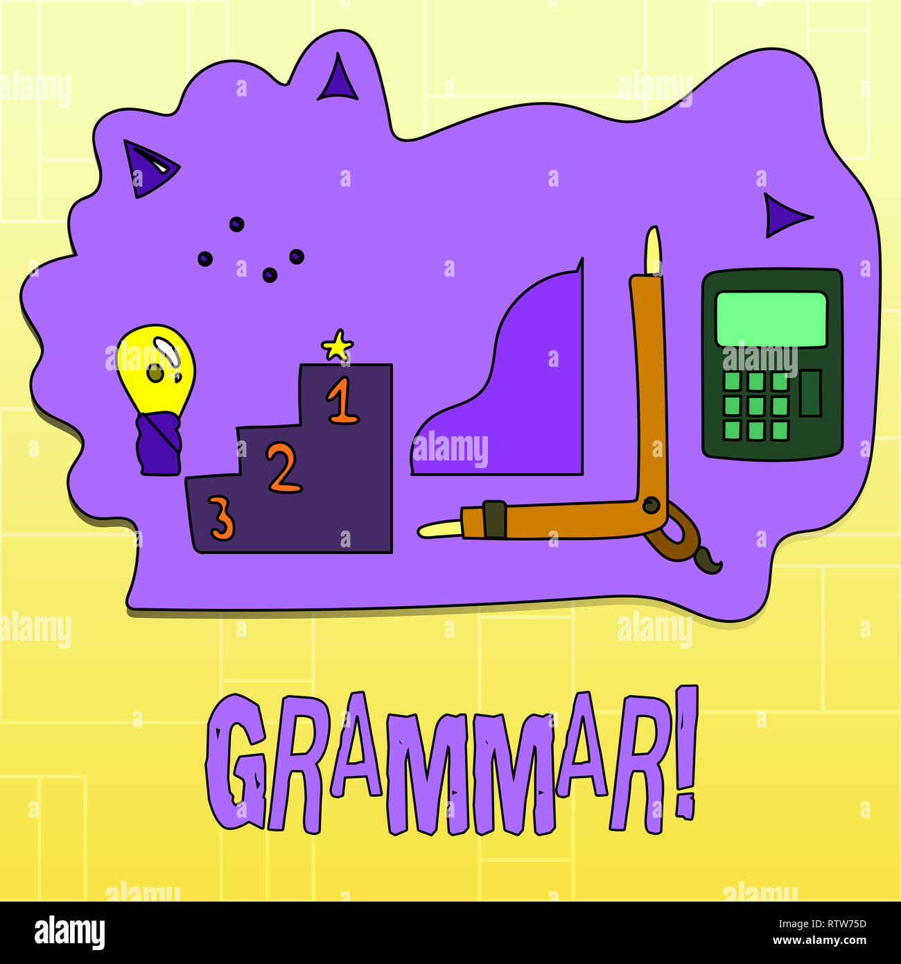 Handwriting Text Grammar Concept Meaning System And Structure Of A Language Correct Proper