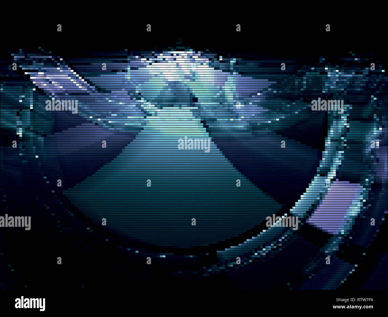 Abstract technology background - futuristic tunnel with light effects ...