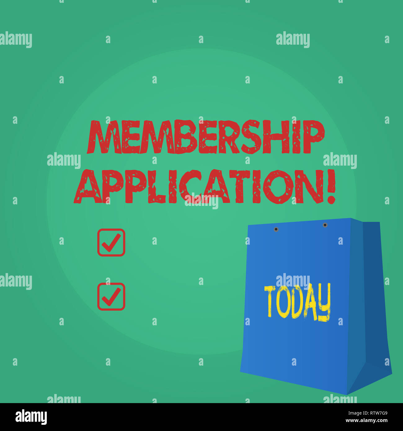 Text sign showing Membership Application. Conceptual photo Registration ...