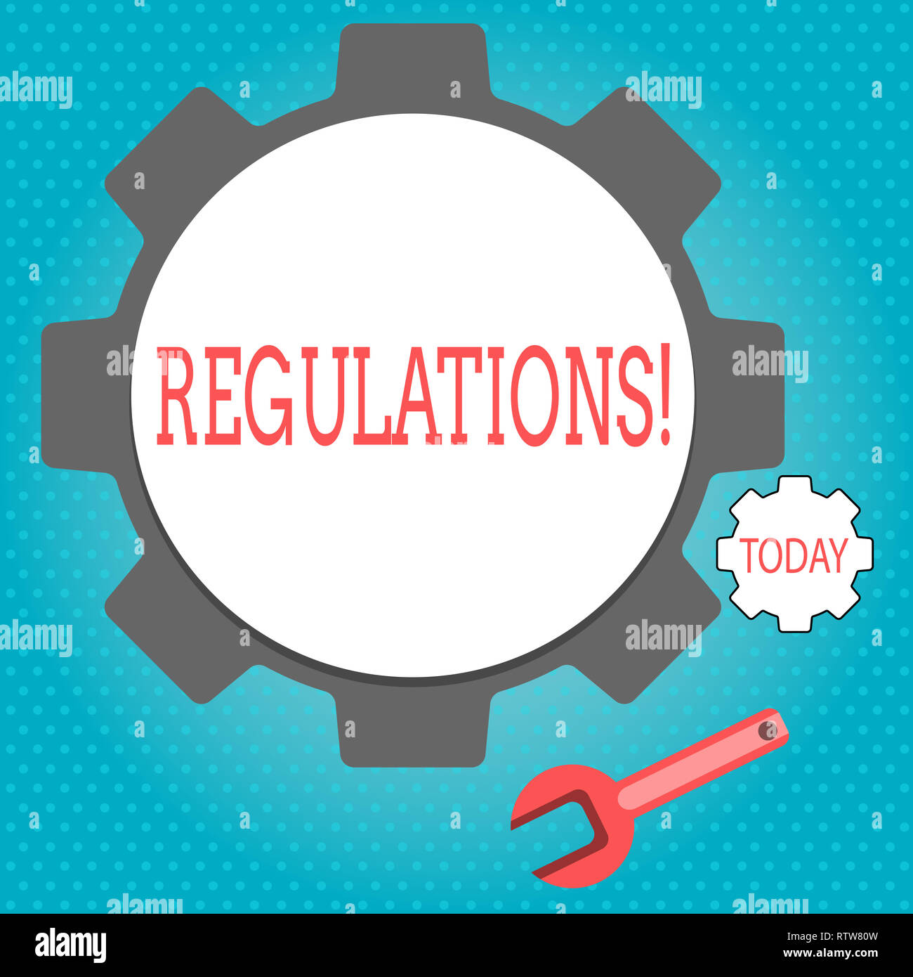 Text sign showing Regulations. Conceptual photo Rules Laws Corporate ...