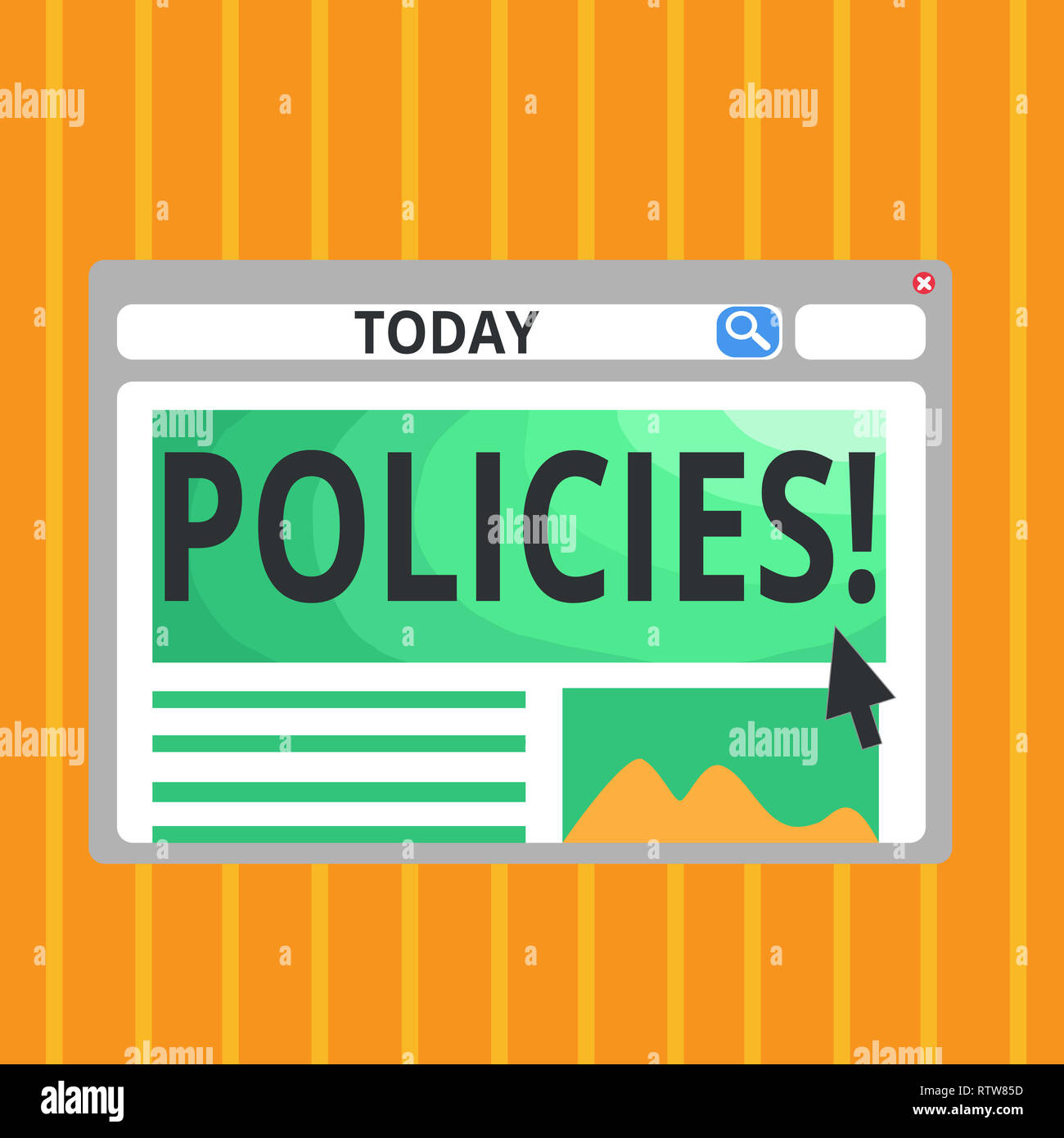 Conceptual hand writing showing Policies. Business photo text Business ...