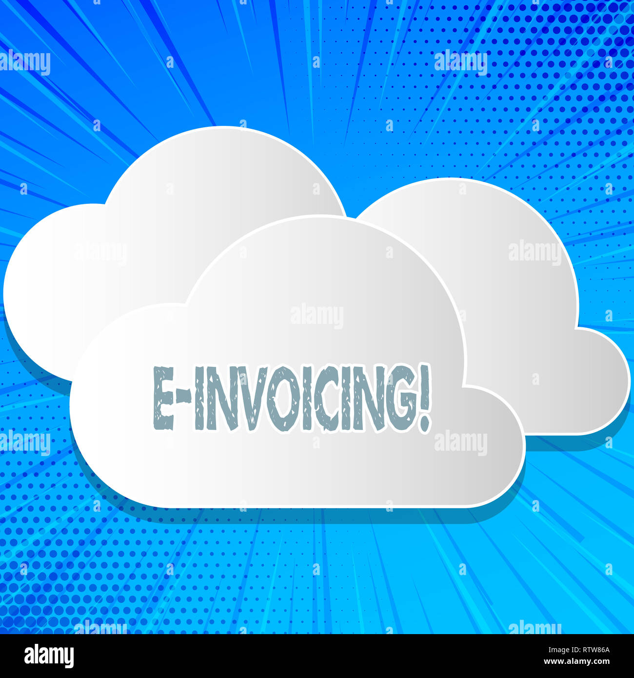 Word writing text E Invoicing. Business concept for Company encourages ...