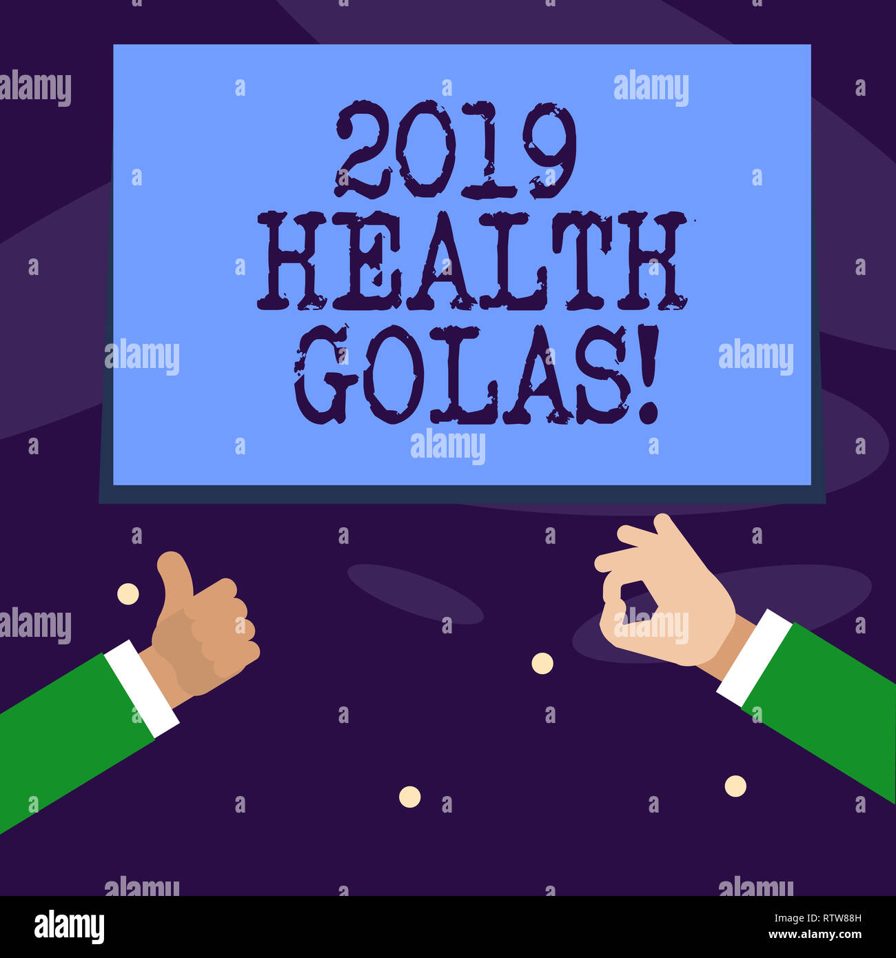 Word writing text 2019 Health Golas. Business concept for new year plan ...