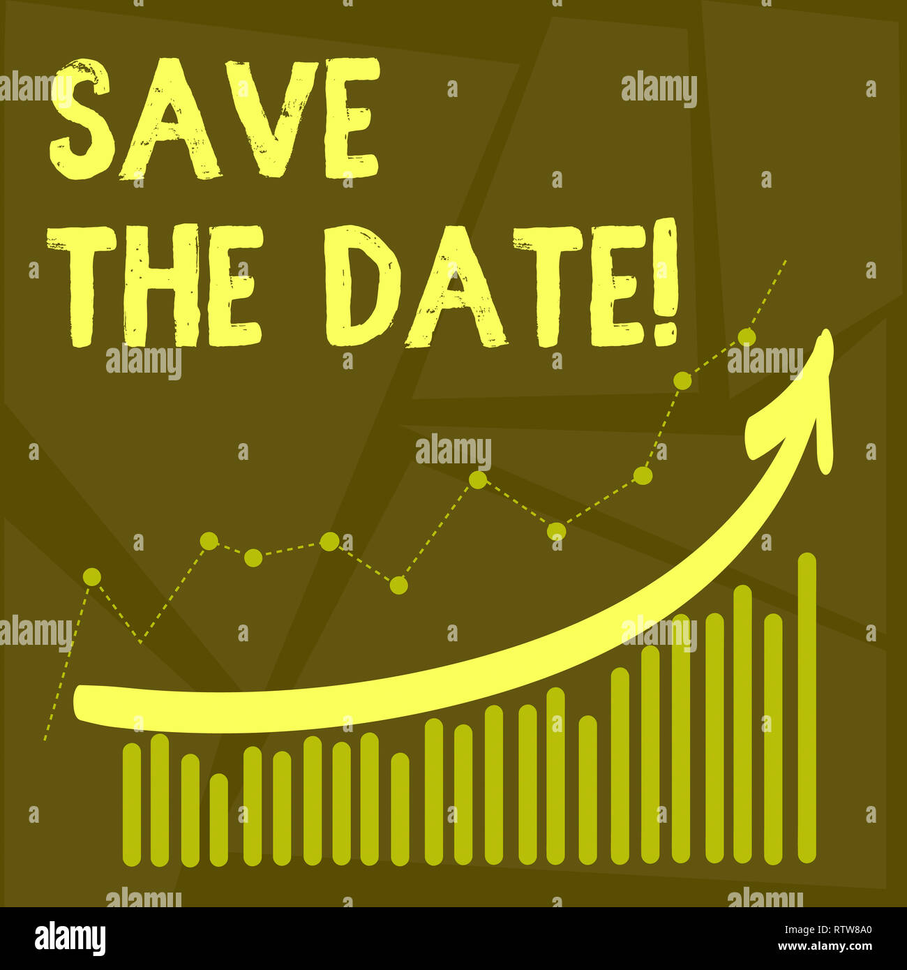 Conceptual hand writing showing Save The Date. Business photo text Remember not to schedule ...