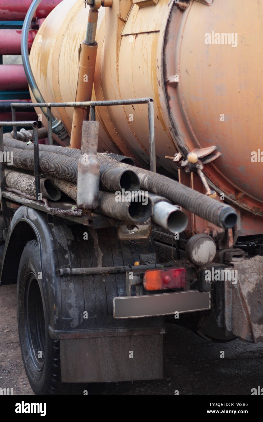 Waste collection car Stock Photo - Alamy