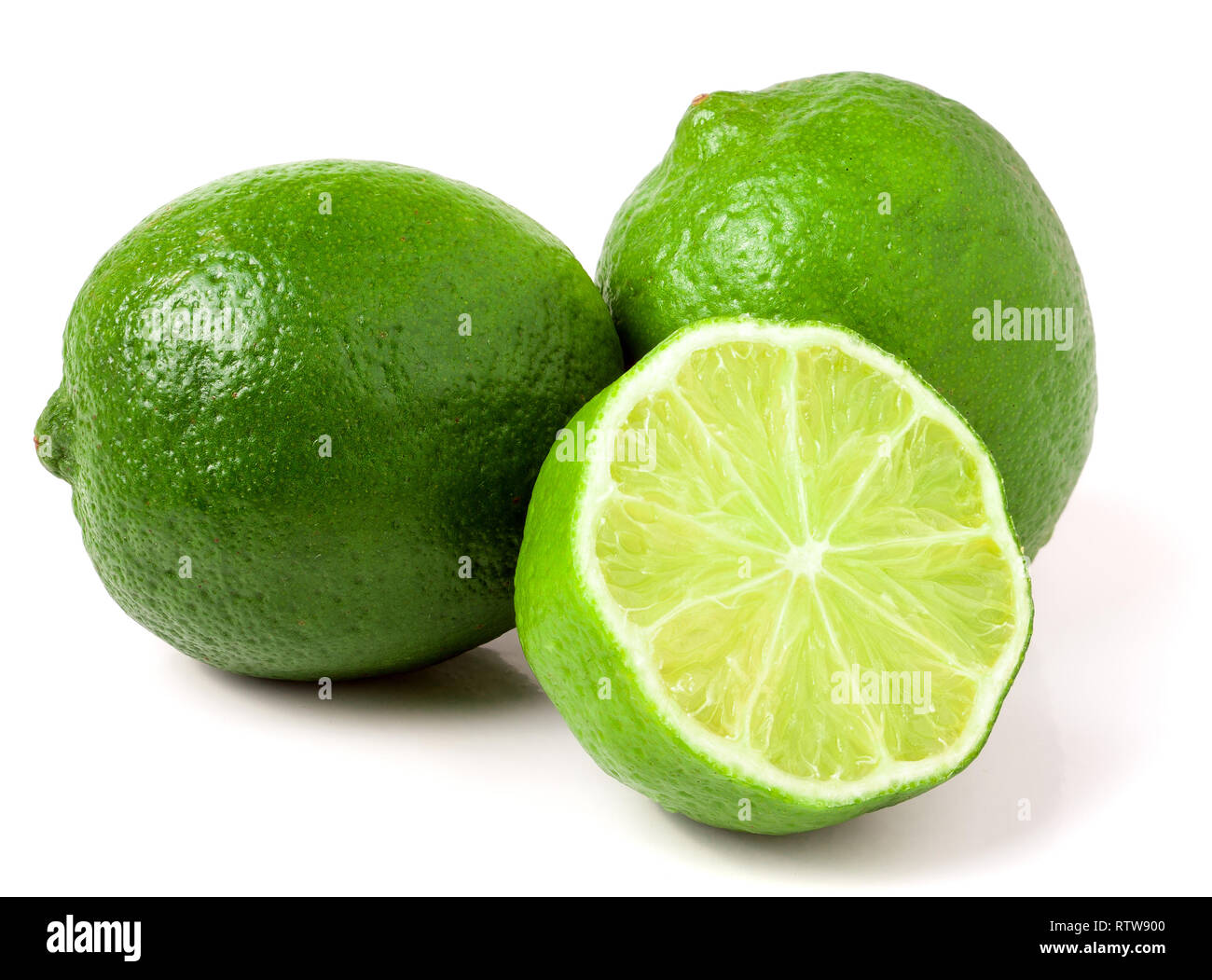 Limes half isolated on hi-res stock photography and images - Alamy