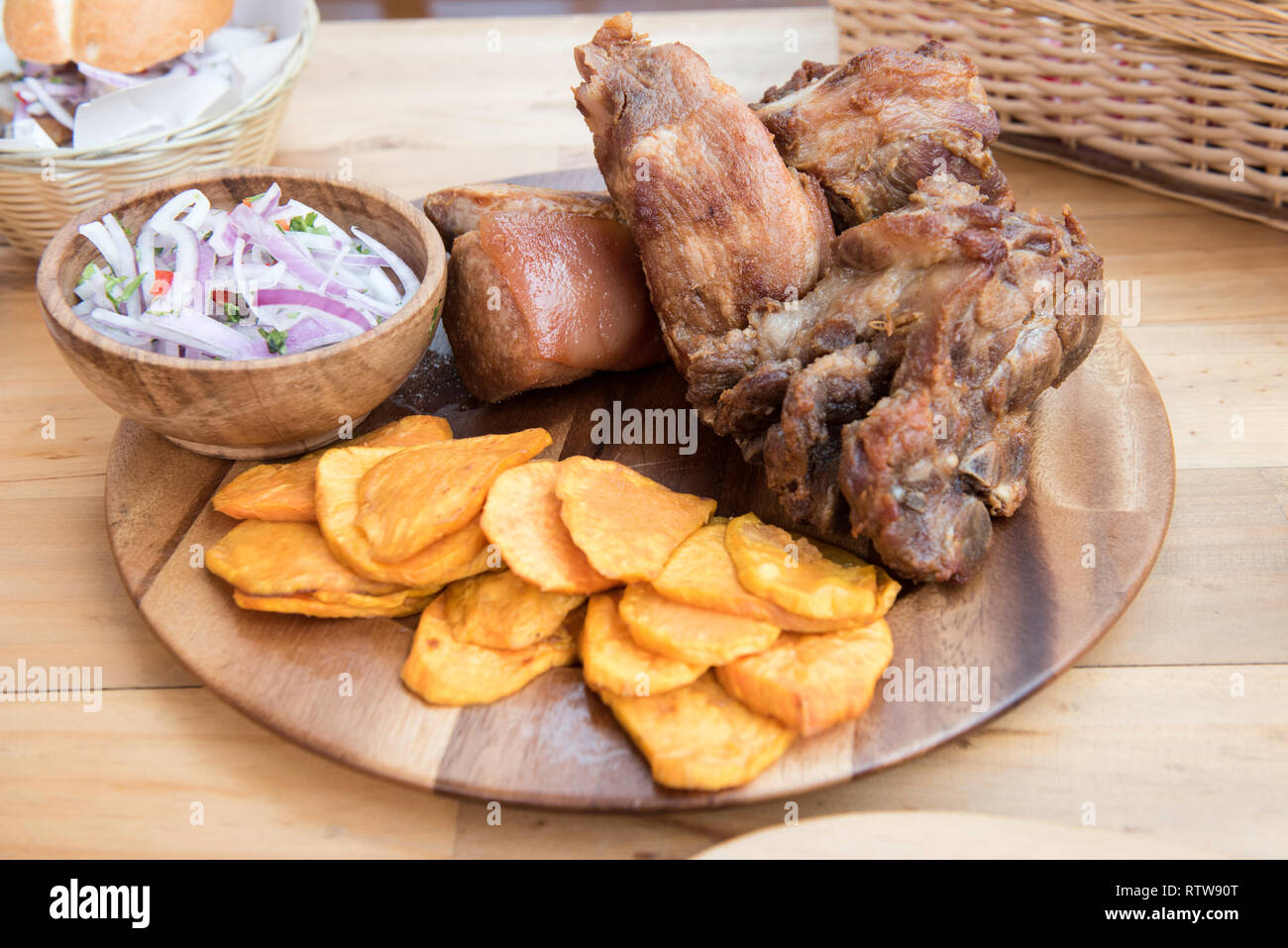 Chicharrones peru hi-res stock photography and images - Alamy