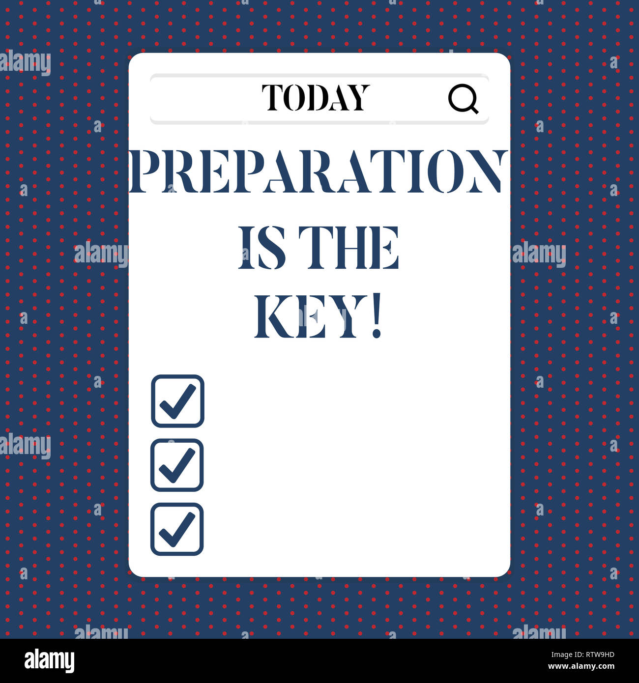 Preparation is the key to success hi-res stock photography and images ...