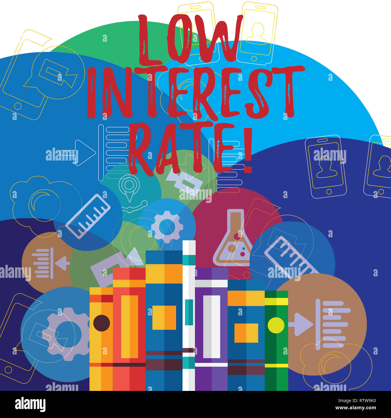 Writing note showing Low Interest Rate. Business photo showcasing ...