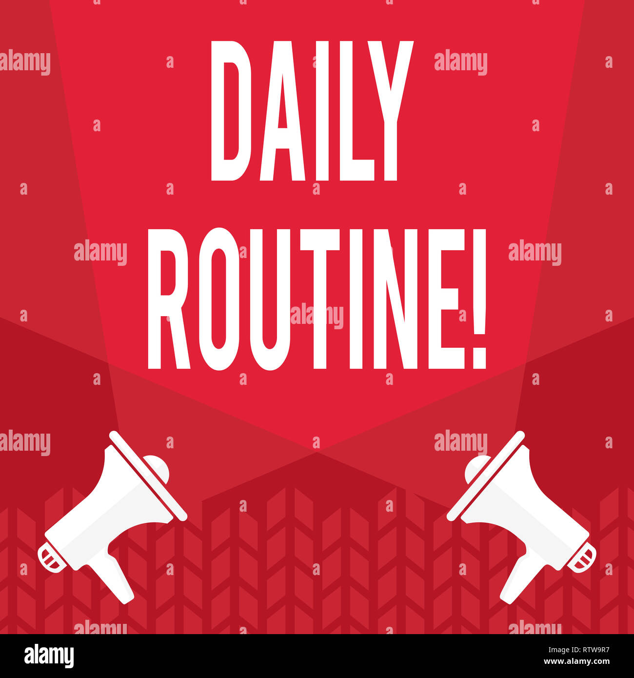 Word writing text Daily Routine. Business concept for Everyday good ...