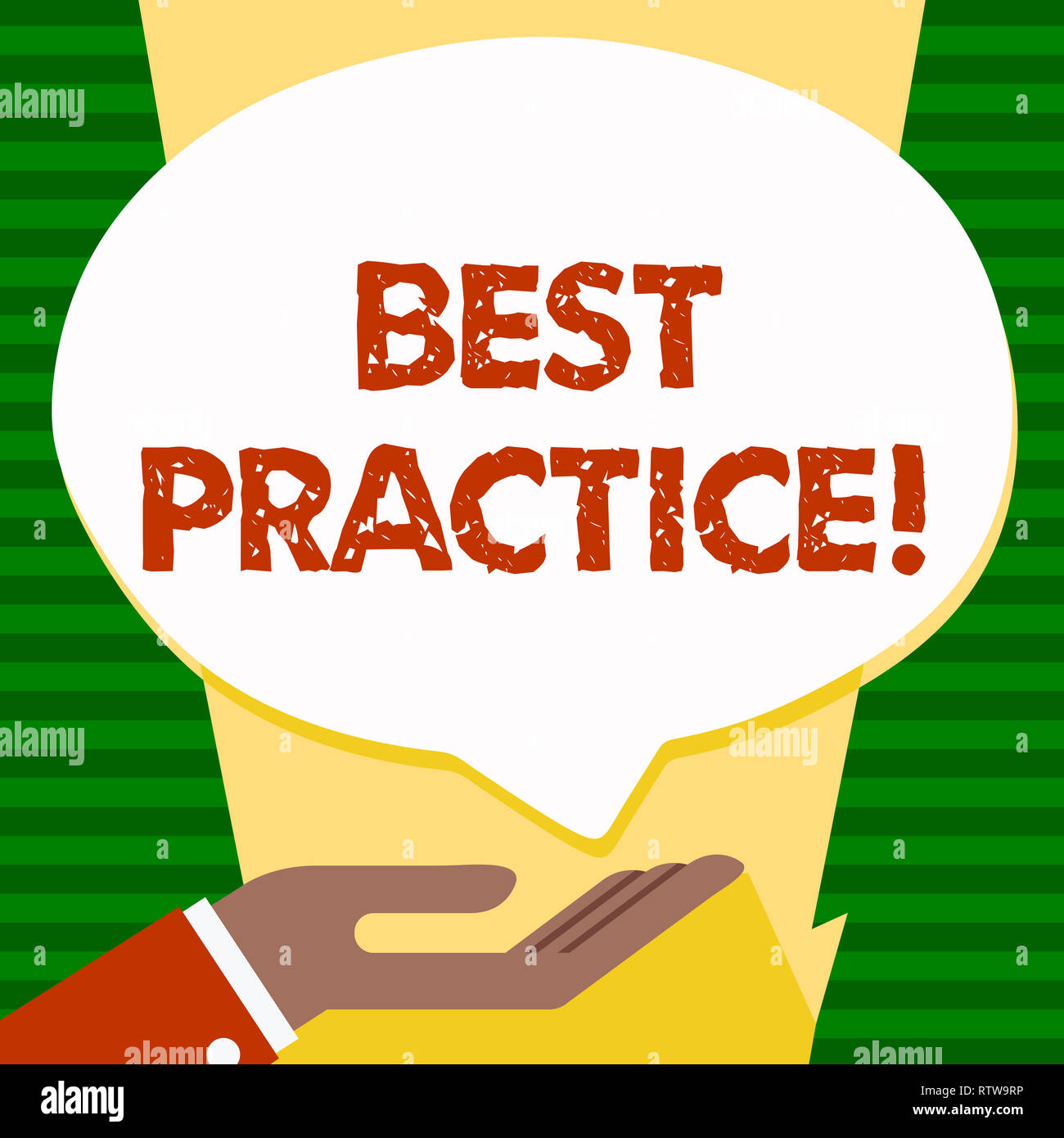 Handwriting text Best Practice. Concept meaning Better Strategies ...