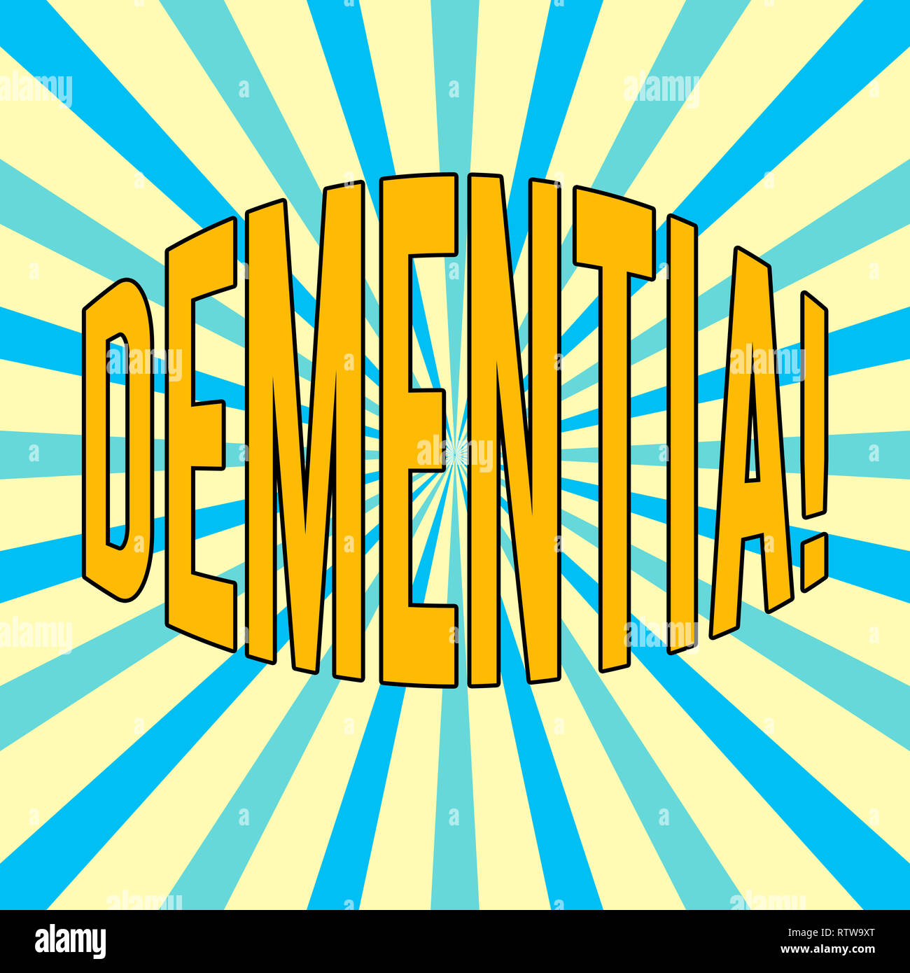 Handwriting text Dementia. Concept meaning Long term memory loss sign ...