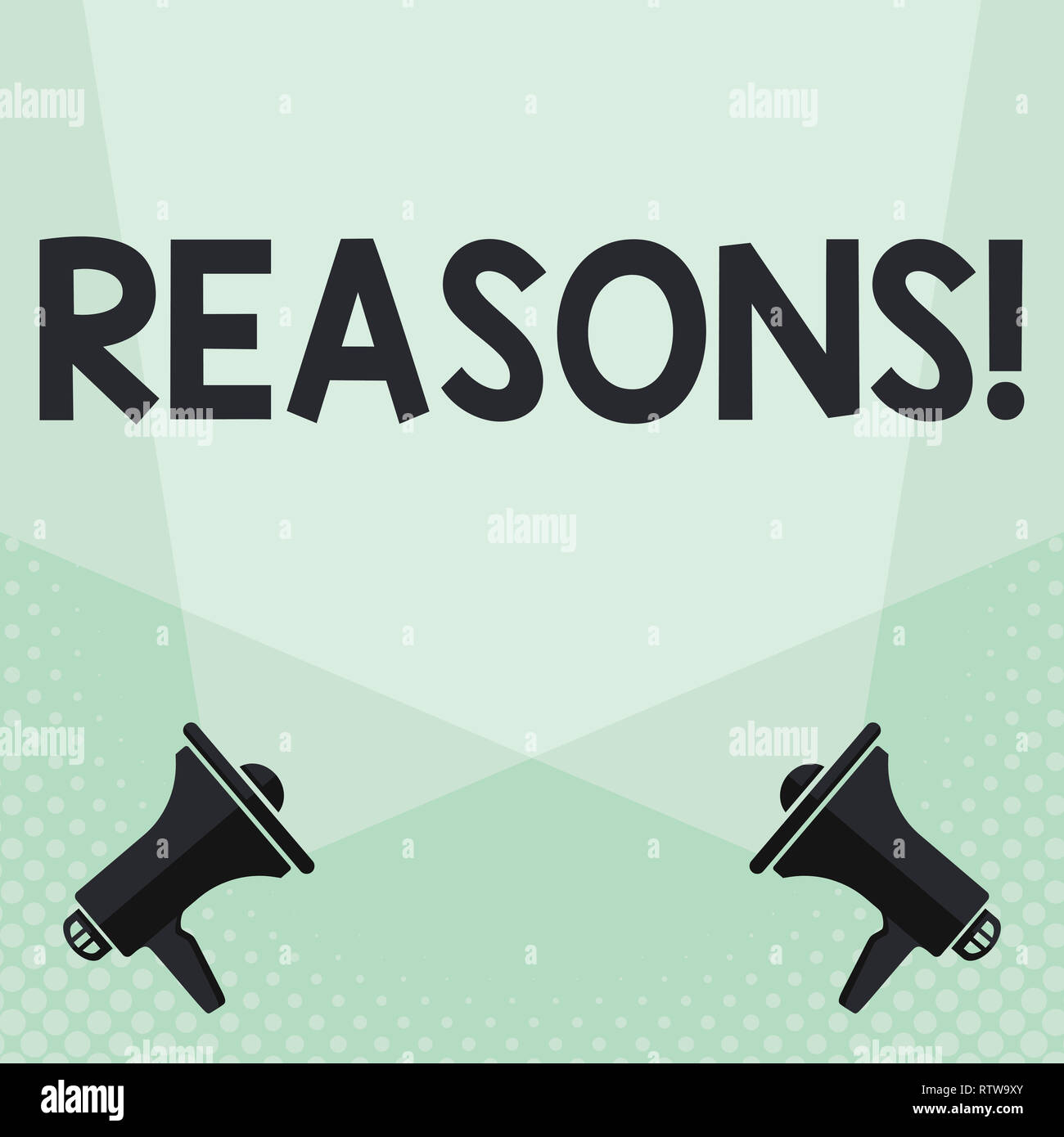 Conceptual hand writing showing Reasons. Business photo text Causes ...